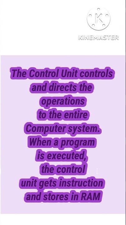 What is control unit in cpu|| control unit functions @ Education # ...