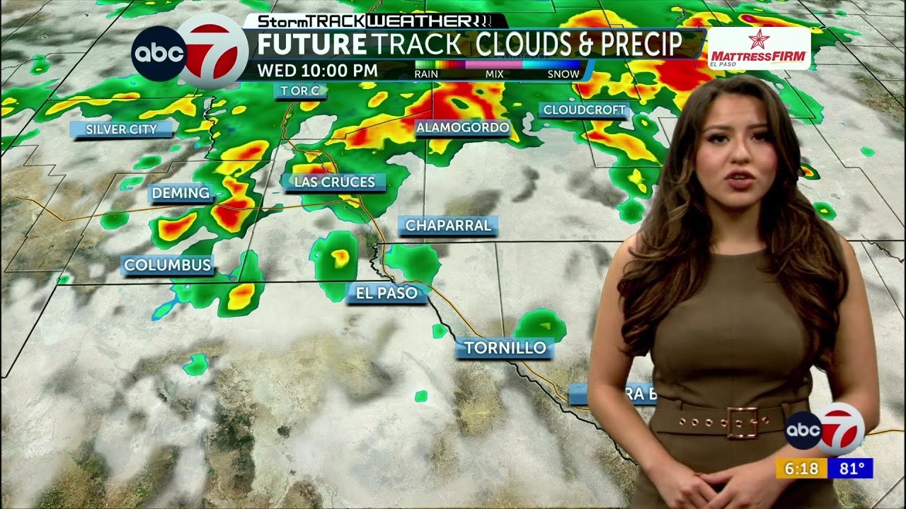 ABC-7 StormTrack Weather: Triple digit Tuesday, rain chances begin to ...