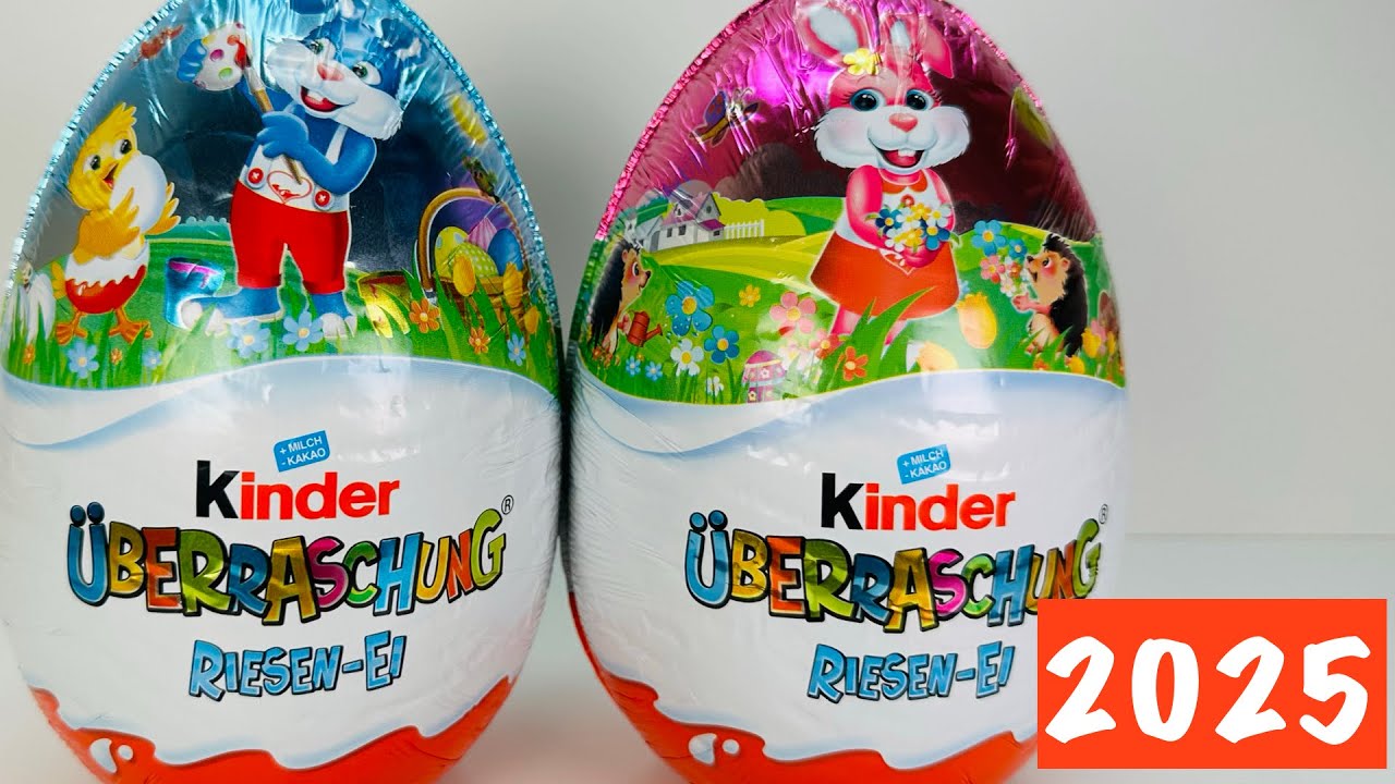 Гигантские 220г Пасхальные Киндеры 2025 Kinder Surprise 220g Easter 25 ...