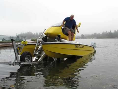 Easy & Safe Self Boat retrieving Helicat 2014 - YouTube