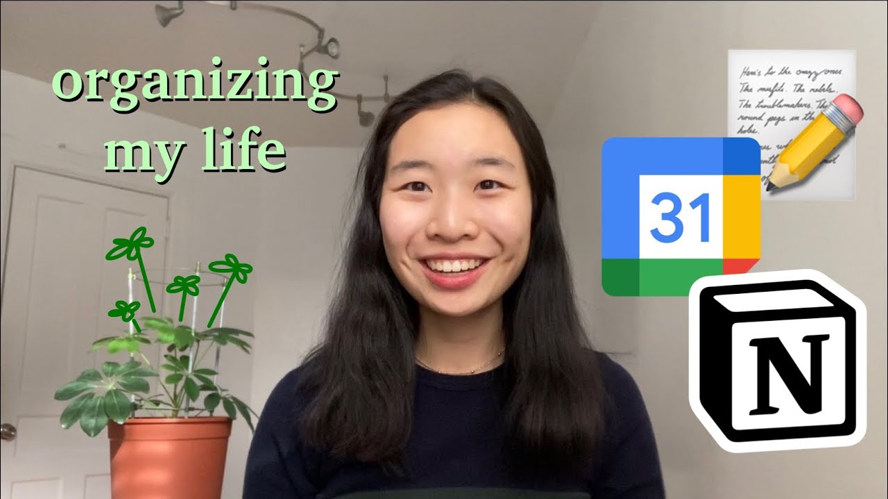 How I Organize My Life | Google Calendar, Notion, & Bujo! - YouTube