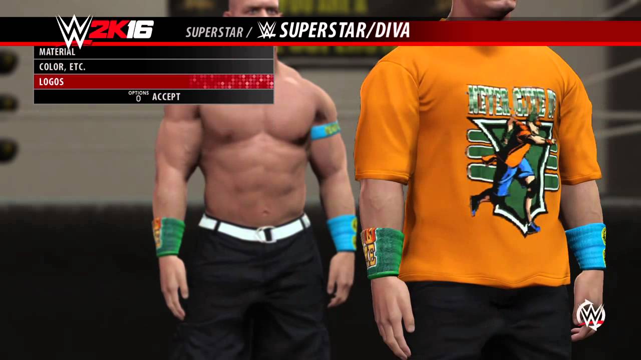 WWE 2K16 HOW TO MAKE JOHN CENA 15X Attire - YouTube