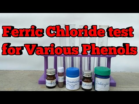 Ferric Chloride Test for various Phenols - YouTube