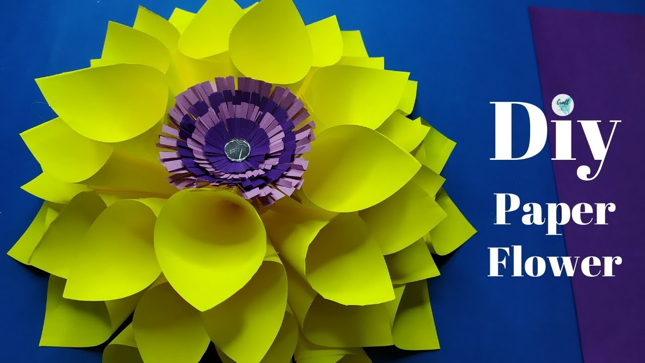 How To Make Flower Using Paper - YouTube
