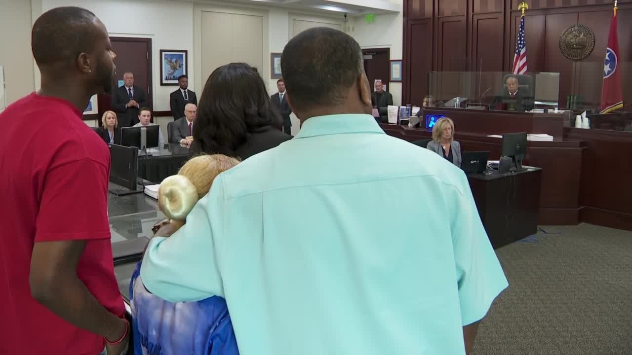 Attorney Joy Kimbrough gives statement on behalf of Vicky Hambrick and ...