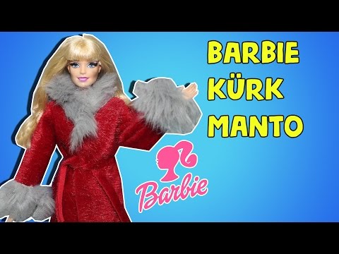Barbie Bebeklere Kürk Manto Nasıl Yapılır ? ÇOK KOLAY! Kürk Mantolu Barbie !