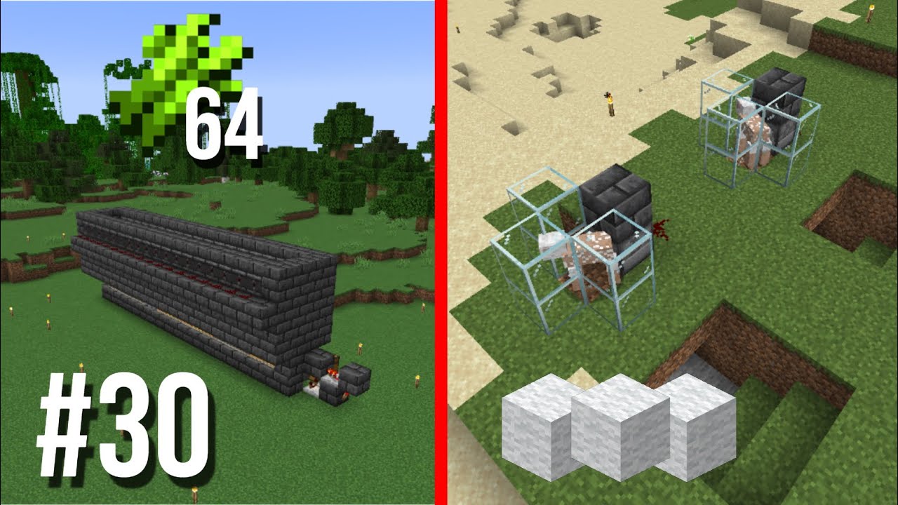 Automatic Farms! Minecraft Hardcore #30 - YouTube