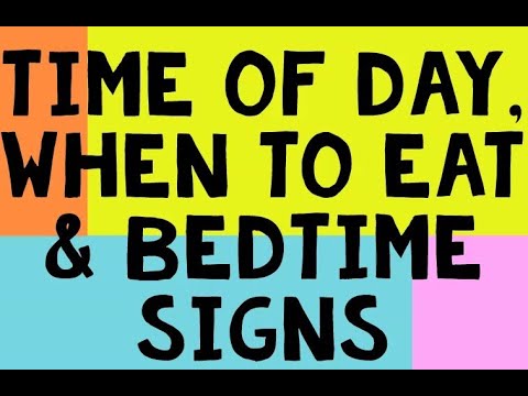 Signing Time! Time of day, When to eat, & Bedtime - YouTube