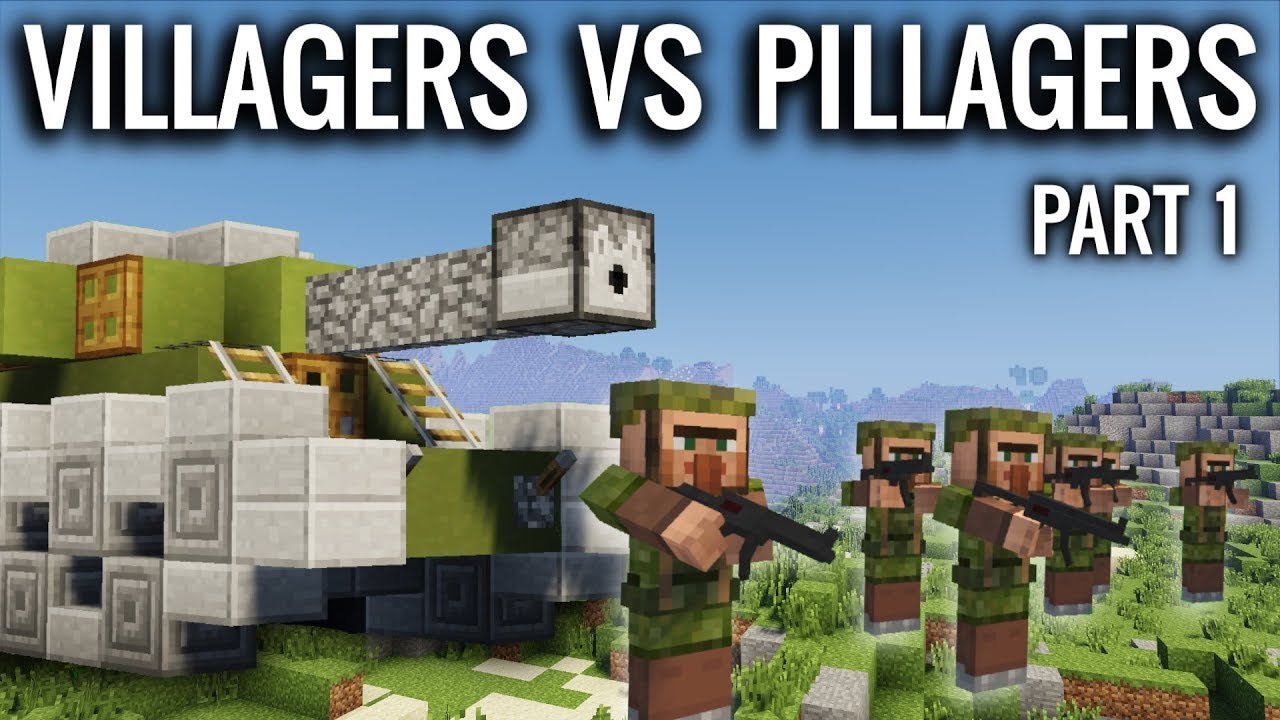 VILLAGERS VS PILLAGERS - Modern Warfare in Minecraft | - YouTube