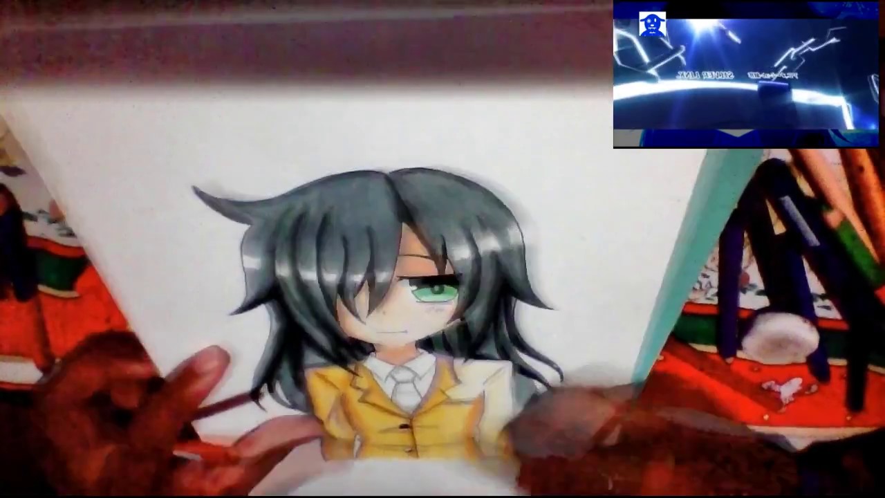 Speed Drawing watamote - YouTube