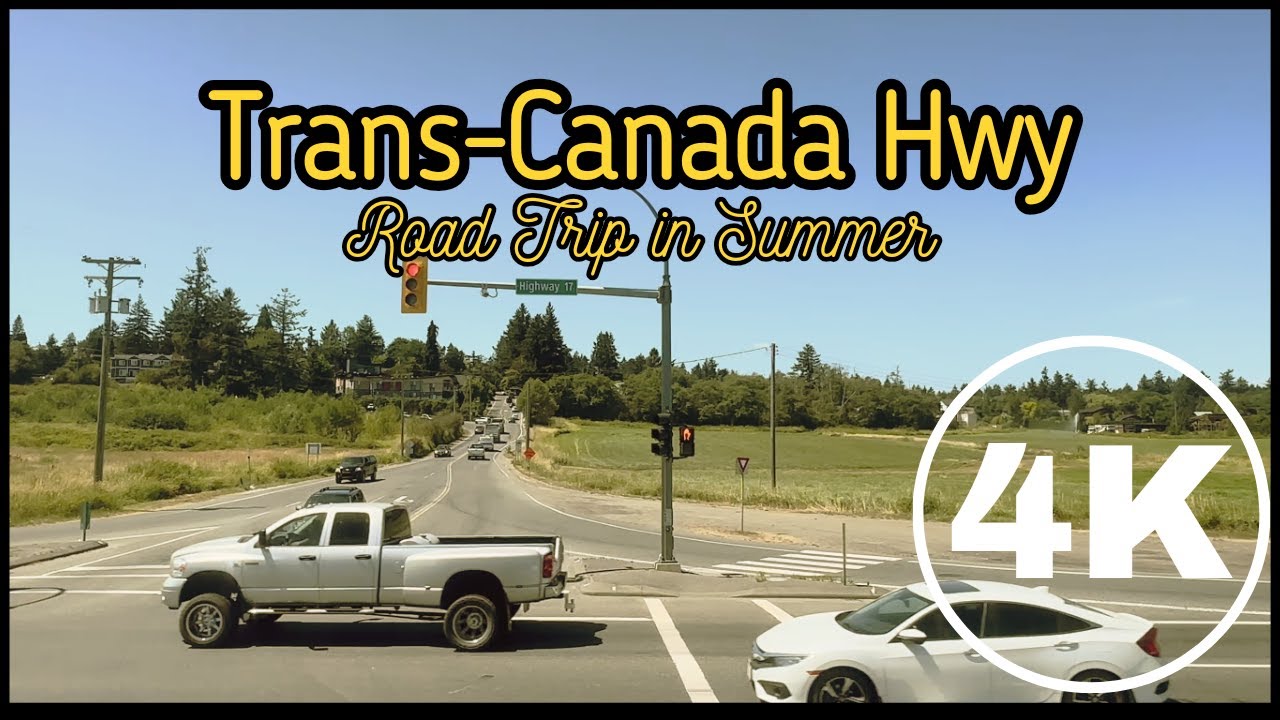 Trans-Canada Hwy Road Trip | Scenic Drive Victoria BC 4K | Downtown to ...