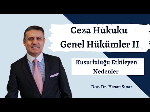 Kusurluluğu Etkileyen Nedenler I