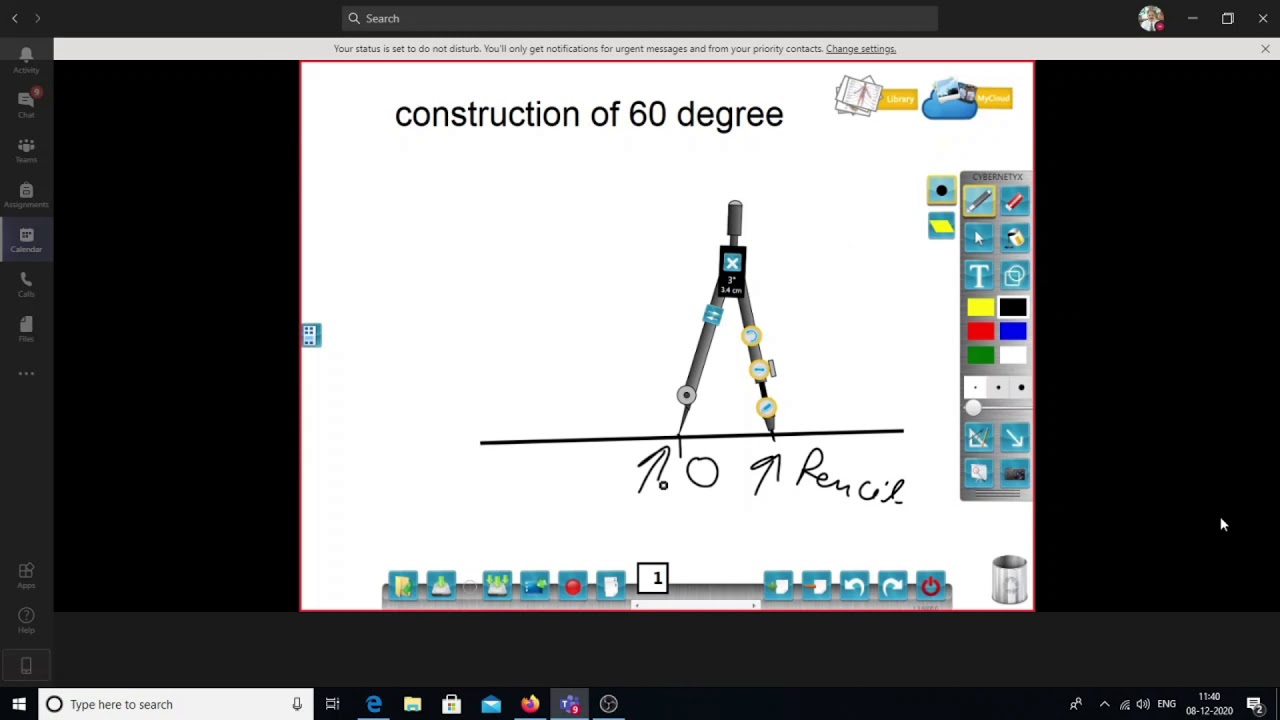 practical geometry (construction of 60 degree using ruler and compass ...