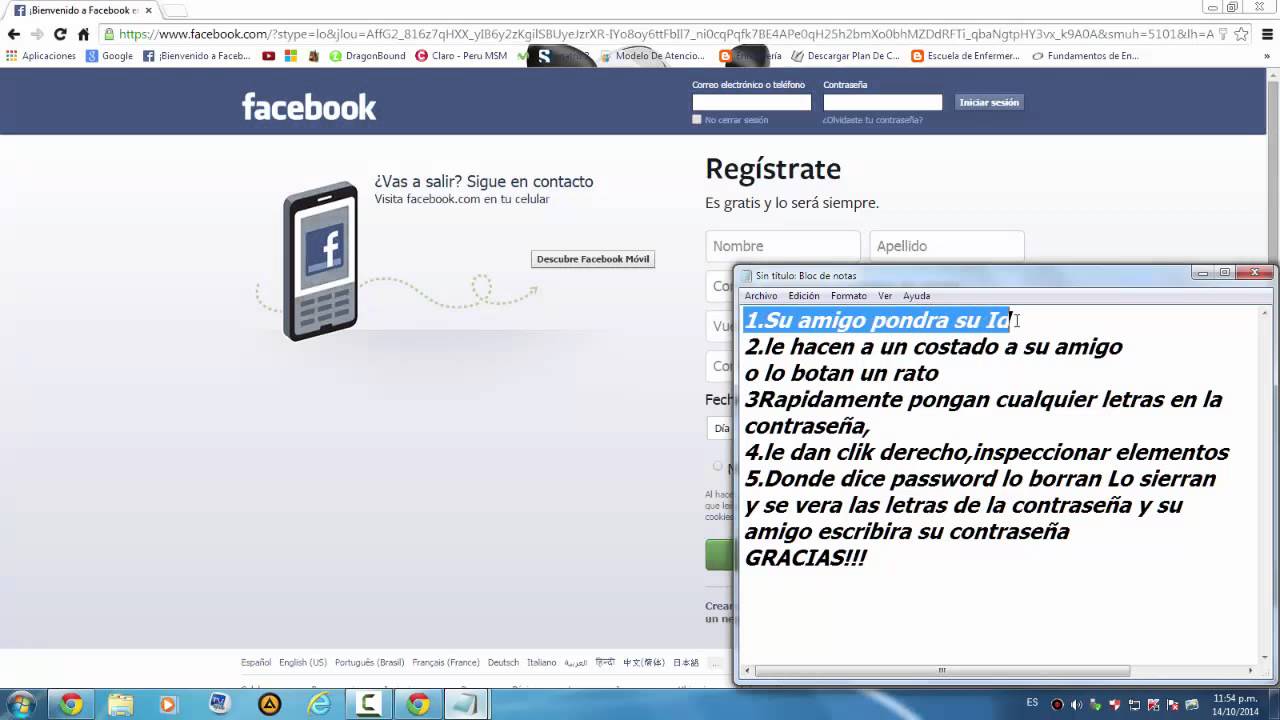 Como ver la contraseña de facebook "AlFa TuToriales Tv" - YouTube