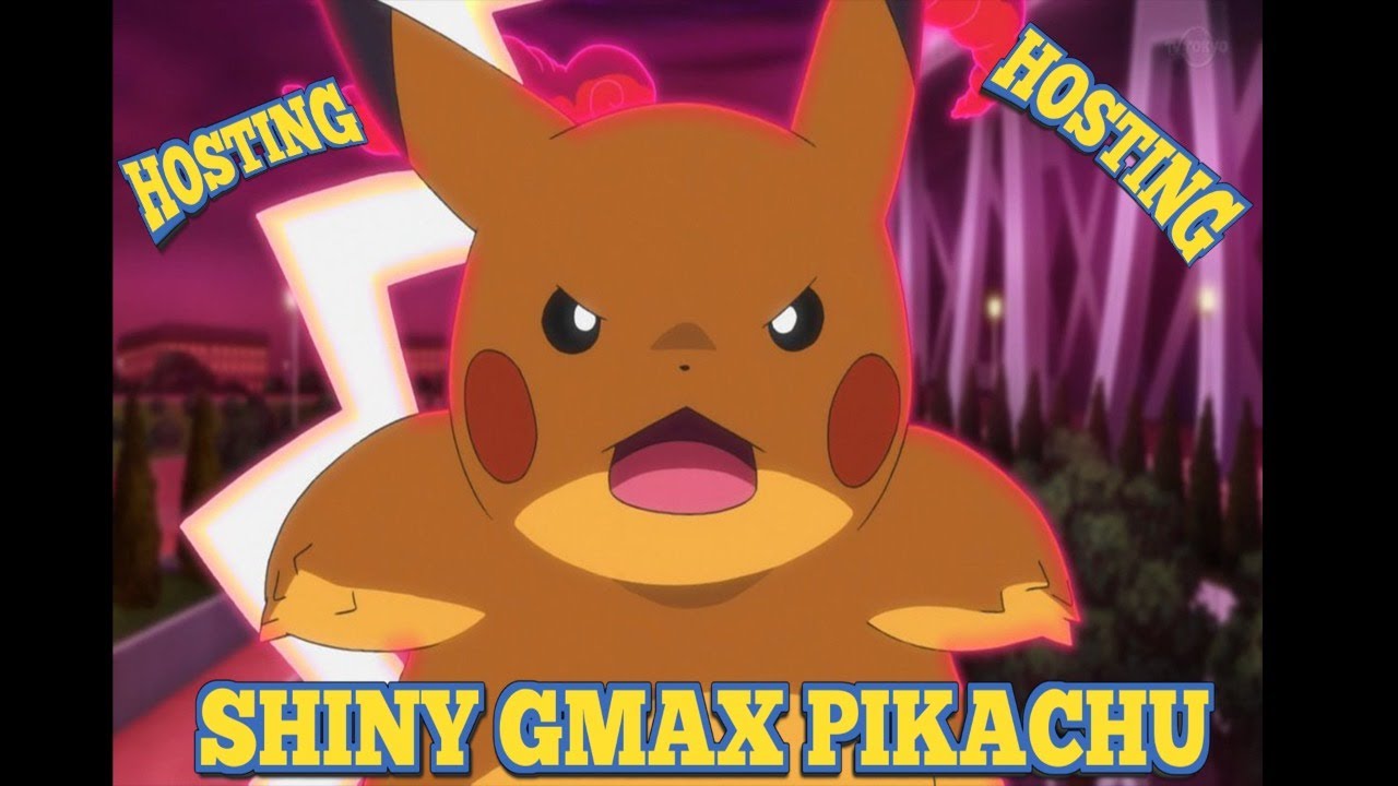 Pokemon Sword and Shield Shiny Gmax Pikachu Hidden Ability Host - YouTube