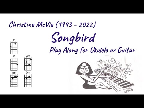 Songbird (Fleetwood Mac) Piano Play Along for Ukulele or Guitar ...