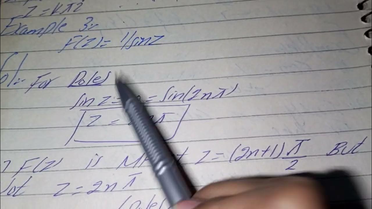 lec 17 part 3 complex analysis 2 topic:questions of Meromorphic function - YouTube