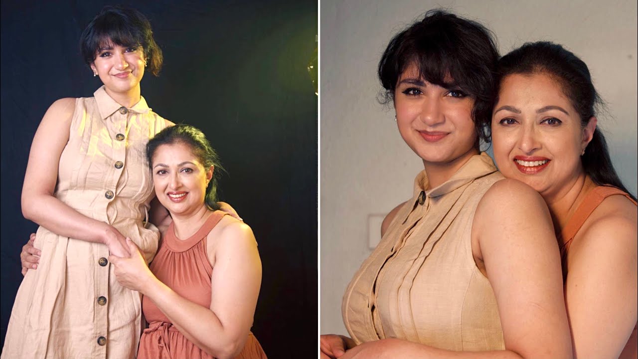 Actress Gautami with Daughter Subbulakshmi💖| அம்மா மகள் Photoshoot ️ ...
