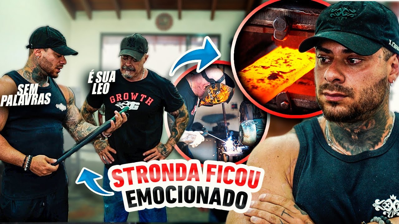 LEO STRONDA FICOU SUPER EMOCIONADO COM O PRESENTE DO CORONEL ...
