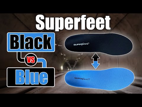 Superfeet Black VS Blue Orthotics