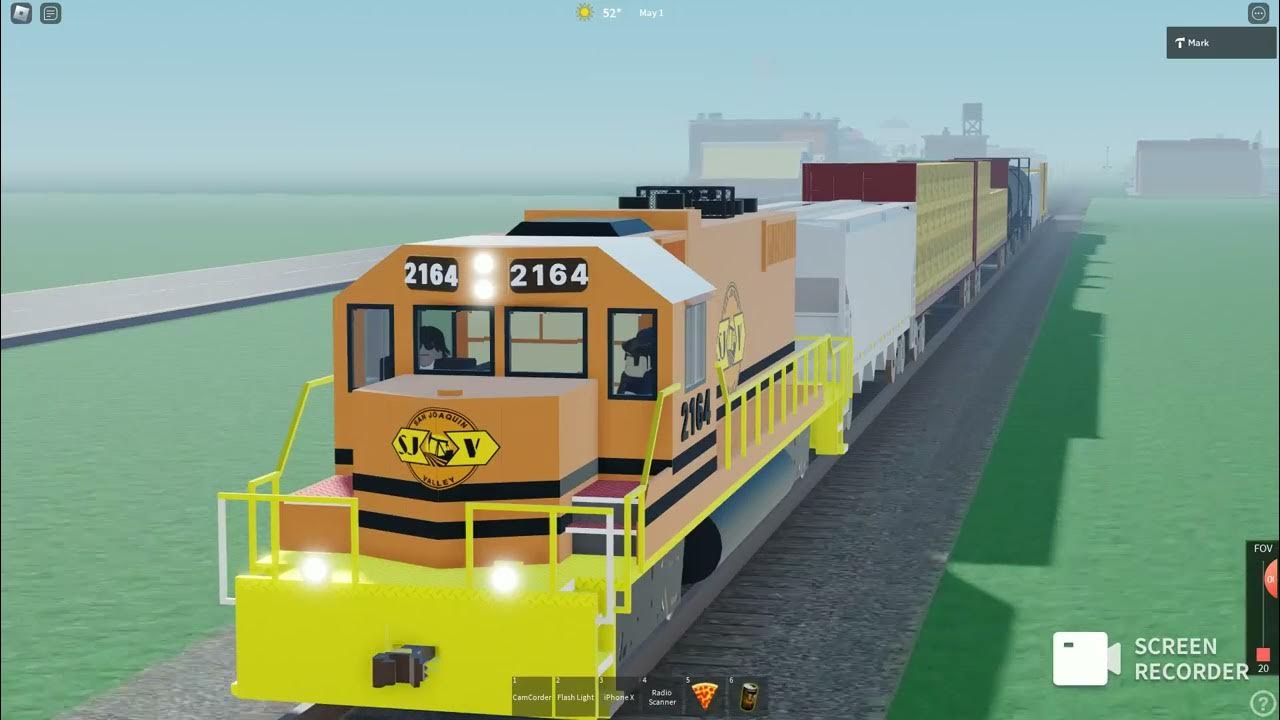 Roblox Original City Railfan me as a Switchman and Caleb as an Engineer on SJVR 2164 Clovis ...