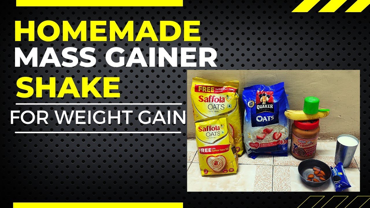how to make mass gainer shake & weight gain.bulk(without supplement ...