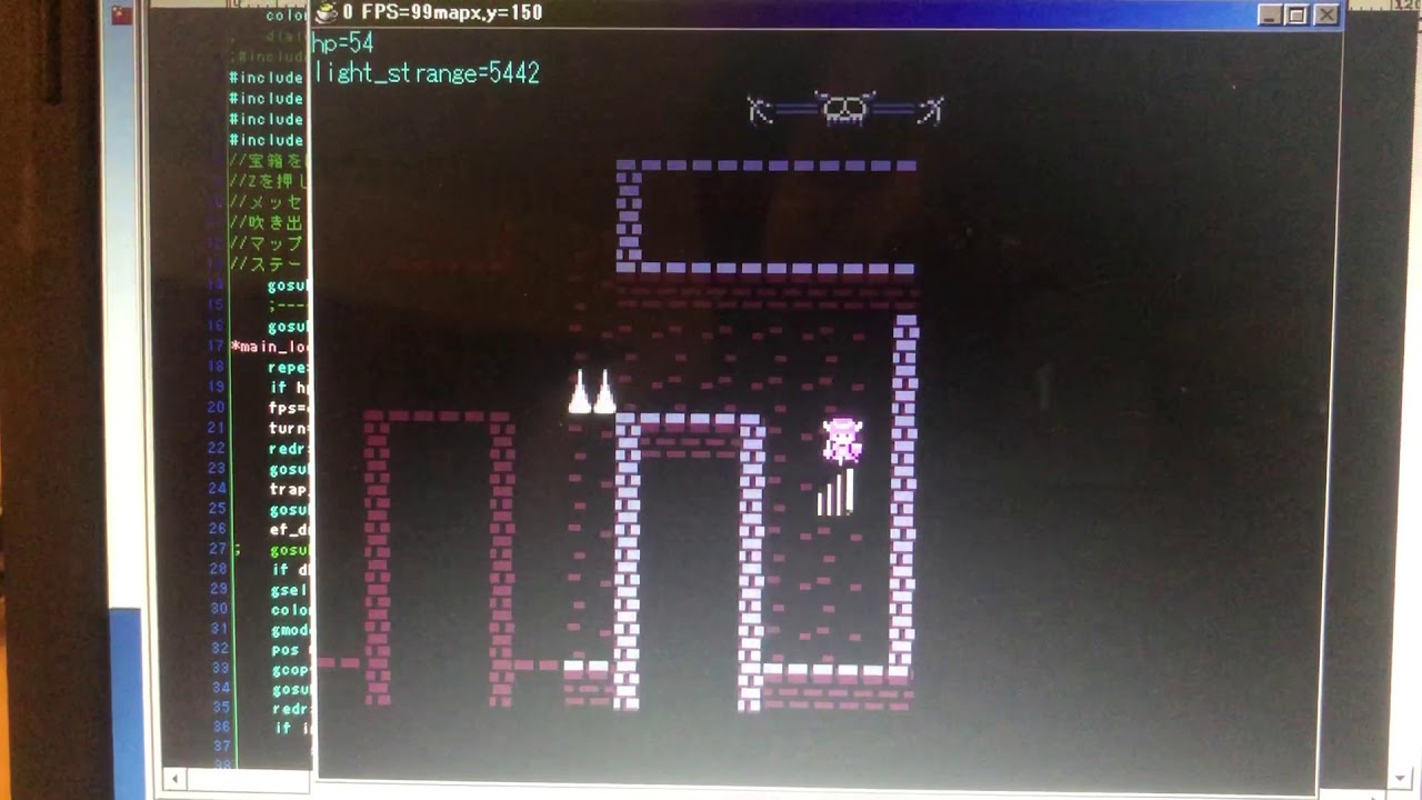 HSPでゲームつくってみた - YouTube