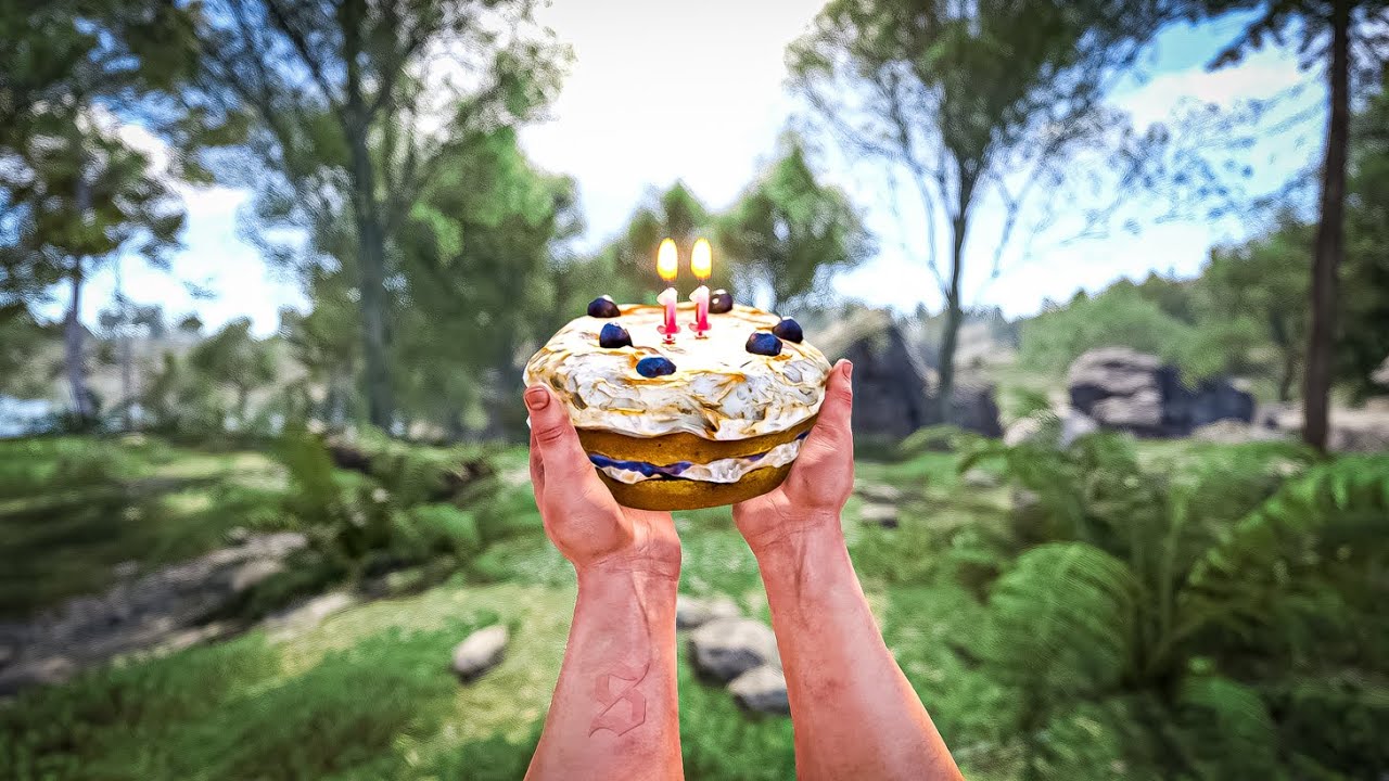 cake has become my favorite item on rust 🎂 - RUST SOLO #2 S147 - YouTube