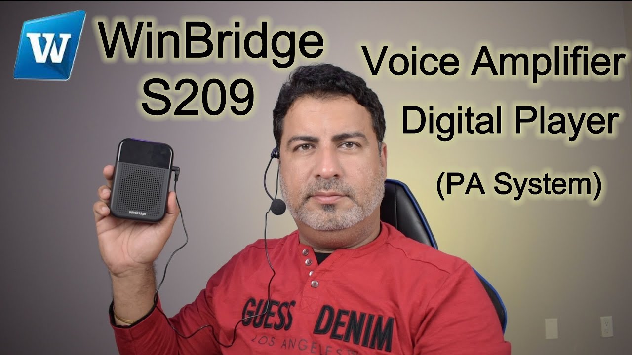 WinBridge S209 Voice Amplifier and Digital Player - YouTube