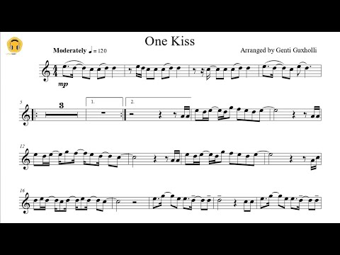 One Kiss by Calvin Harris & Dua Lipa (Flute Solo with Piano Accompaniment/Sheets)
