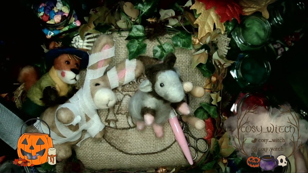 Needle Felted Cute Werewolf Mouse Satisfying Timelapse - Part 1 - YouTube