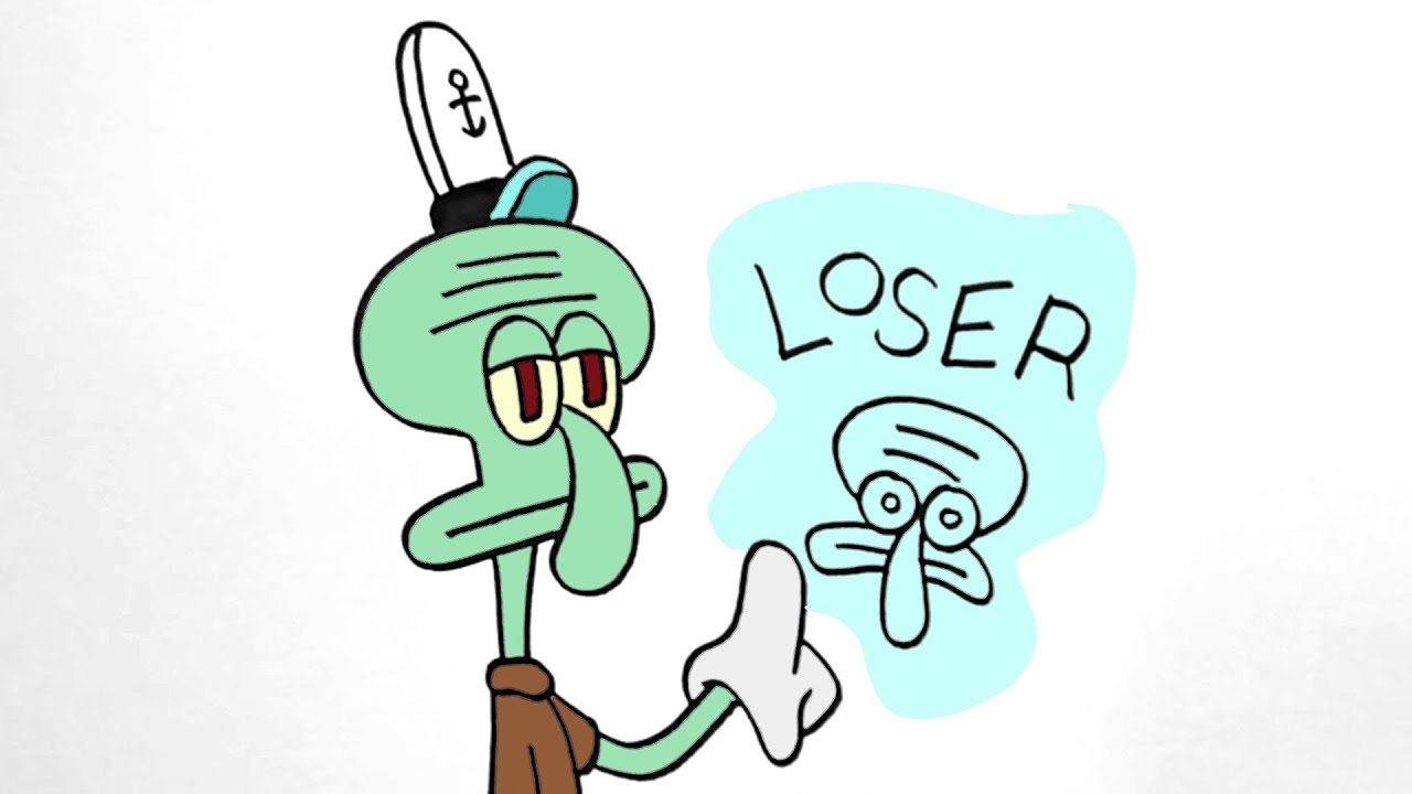 How to Draw SQUIDWARD LOOSER - YouTube