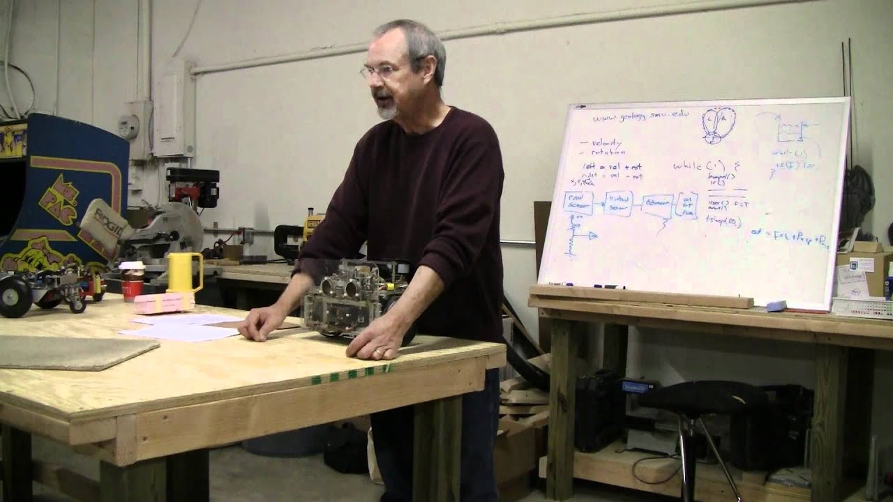 David Anderson demonstrates his method for creating autonomous robots ...