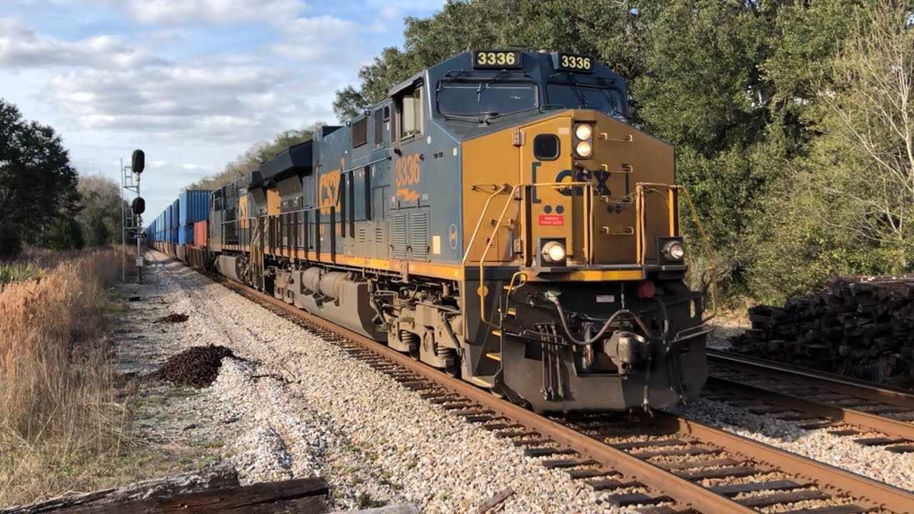 CSX I037 at Dyal, FL w/ CSX 3336 - YouTube