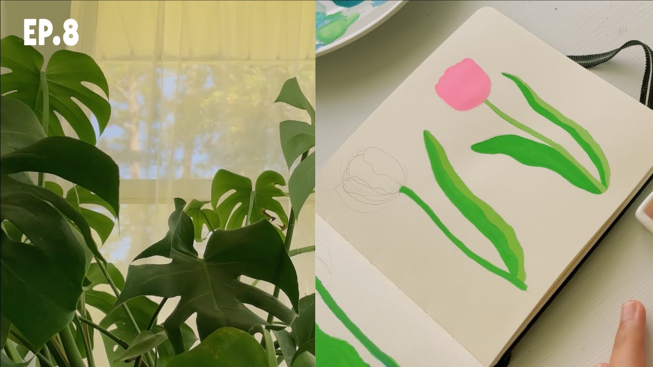 slice of life, painting, making fonts, hobbies, slow living, weekend in ...