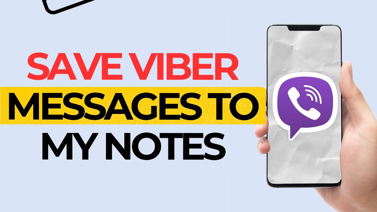 How to save viber messages to my notes - YouTube