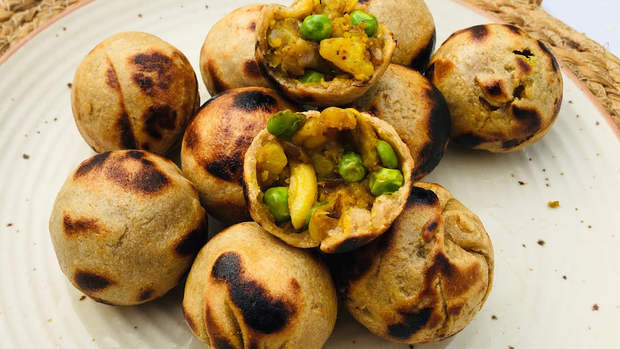 Masala baati | Rajasthani special masala matar ki baati | मटर की बाटी ...