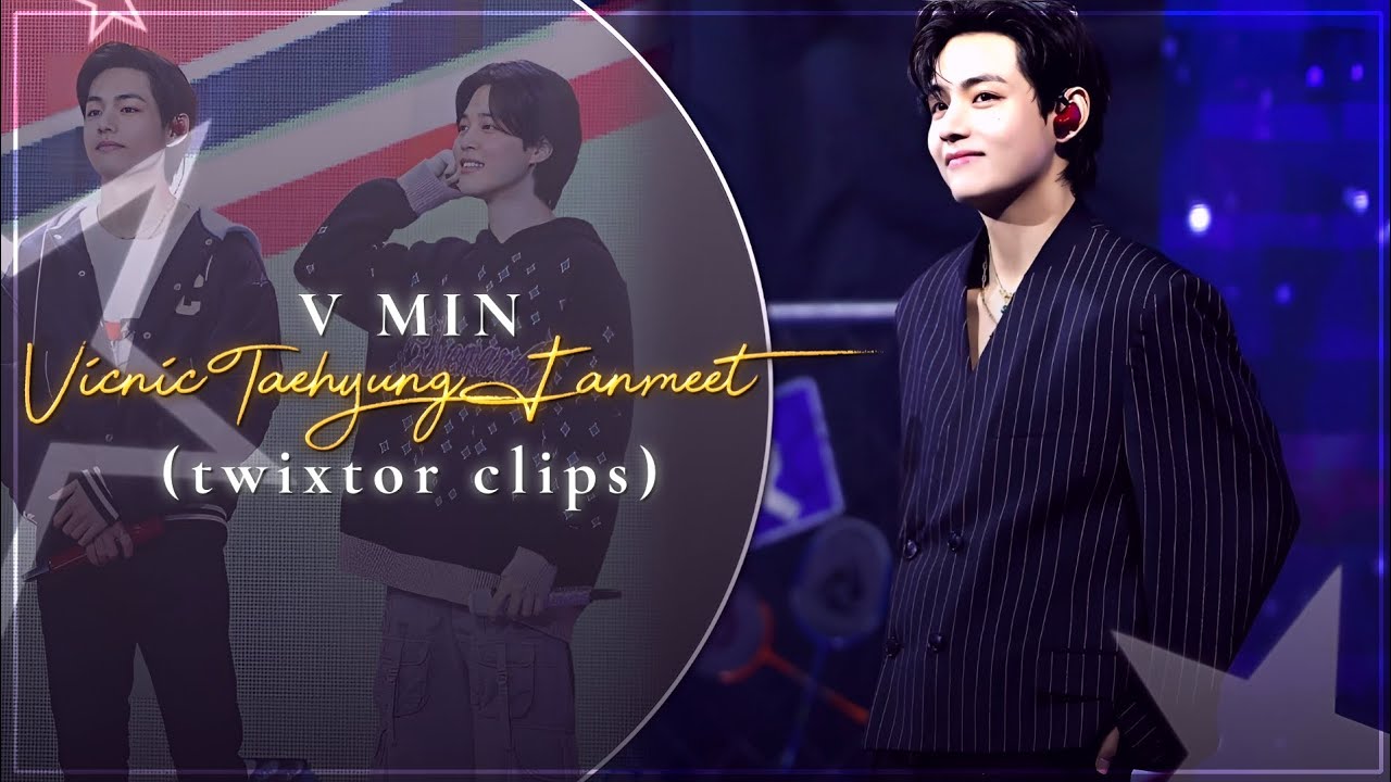 [4k] Taehyung, Jimin "Vicnic" Fanmeeting (twixtor clips) ♡ - YouTube