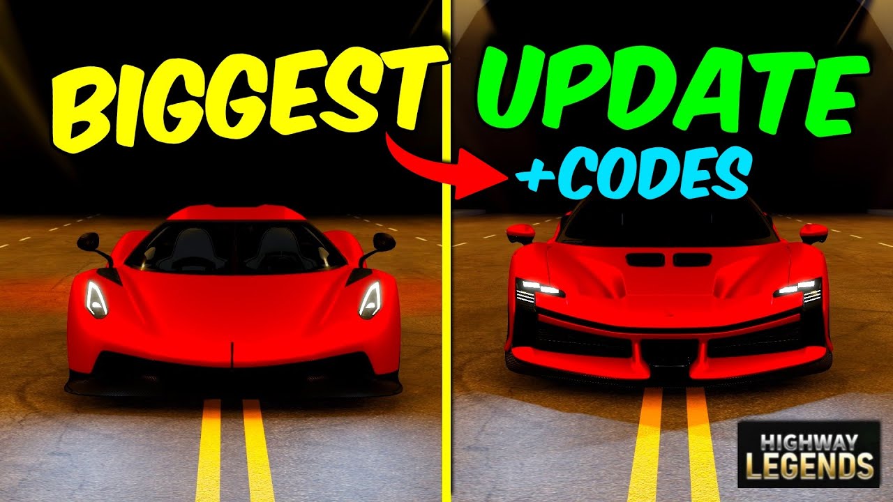ROBLOX HIGHWAY LEGENDS BIGGEST UPDATE TO DATE! (4 NEW CARS) - YouTube