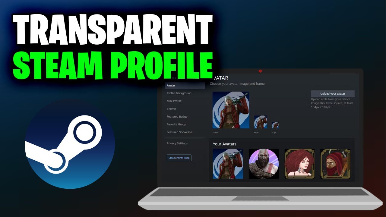 How to Get Custom Transparent Steam Profile (Full 2025 Guide) - YouTube