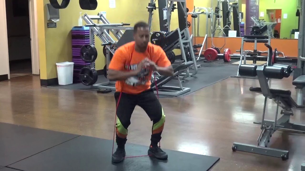 Banded Squats - YouTube