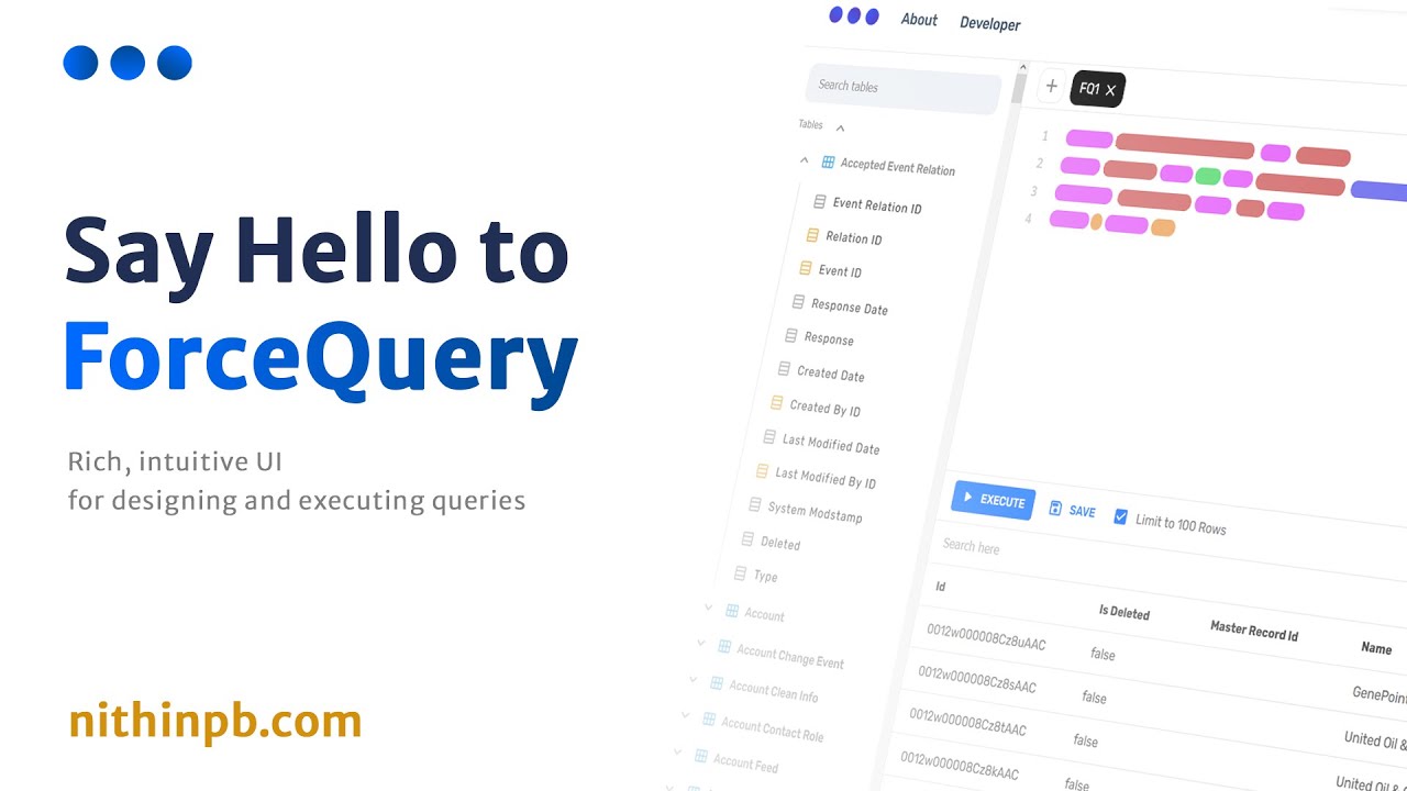 UI for salesforce queries. Run SOQL | SOQL Query from ForceQuery ...