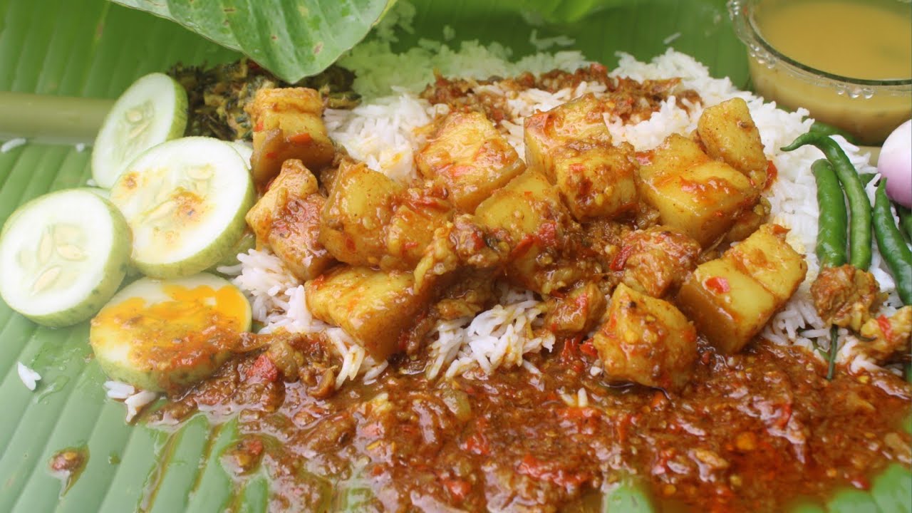 bodo mukbang: bodo style pork eating with rice - YouTube