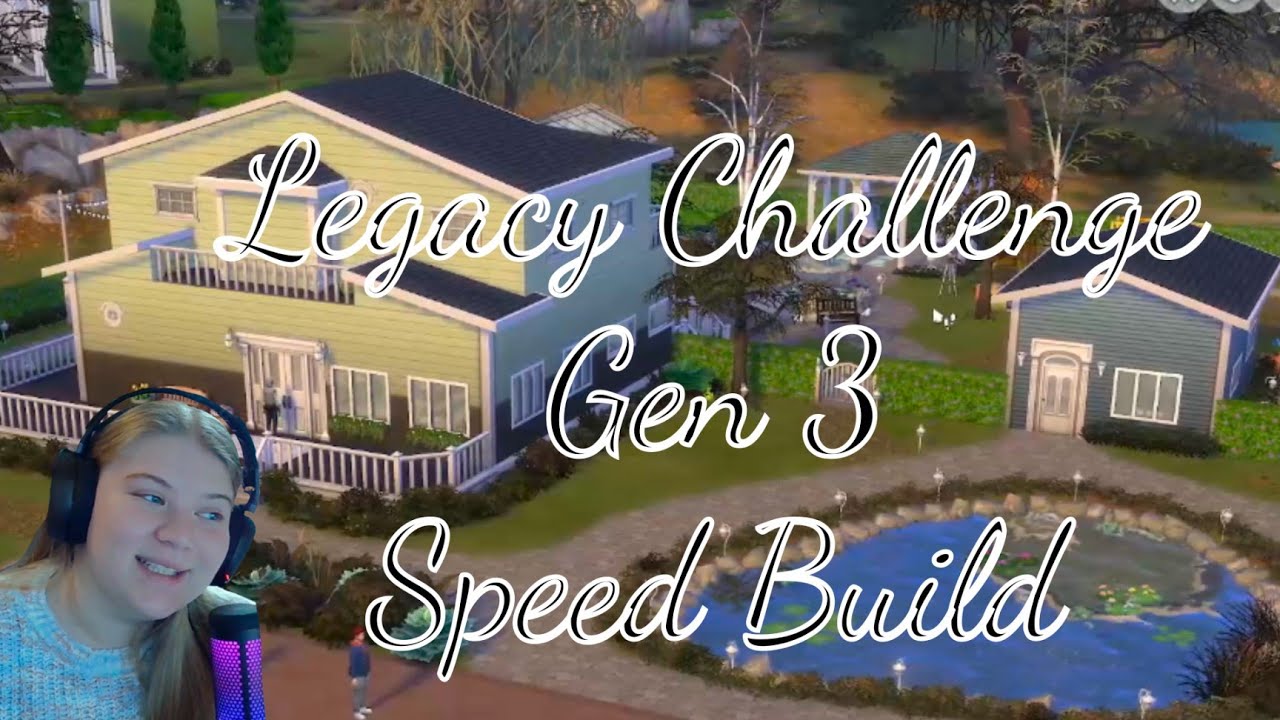 Sims 4 Speed Build, Legacy Challenge Gen 3 House || Day 9 of 12 Days of Christmas Daily Uploads ...