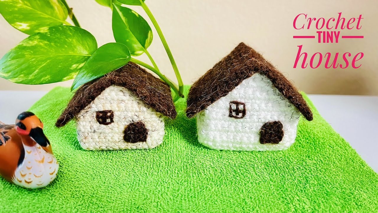 How to crochet a tiny house/ step by step tutorial. - YouTube