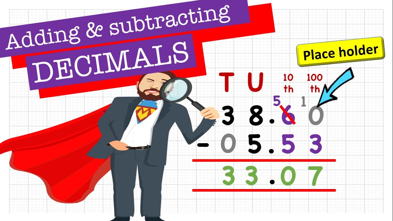 Add and Subtract Decimals Year 5 | The Maths Guy - YouTube