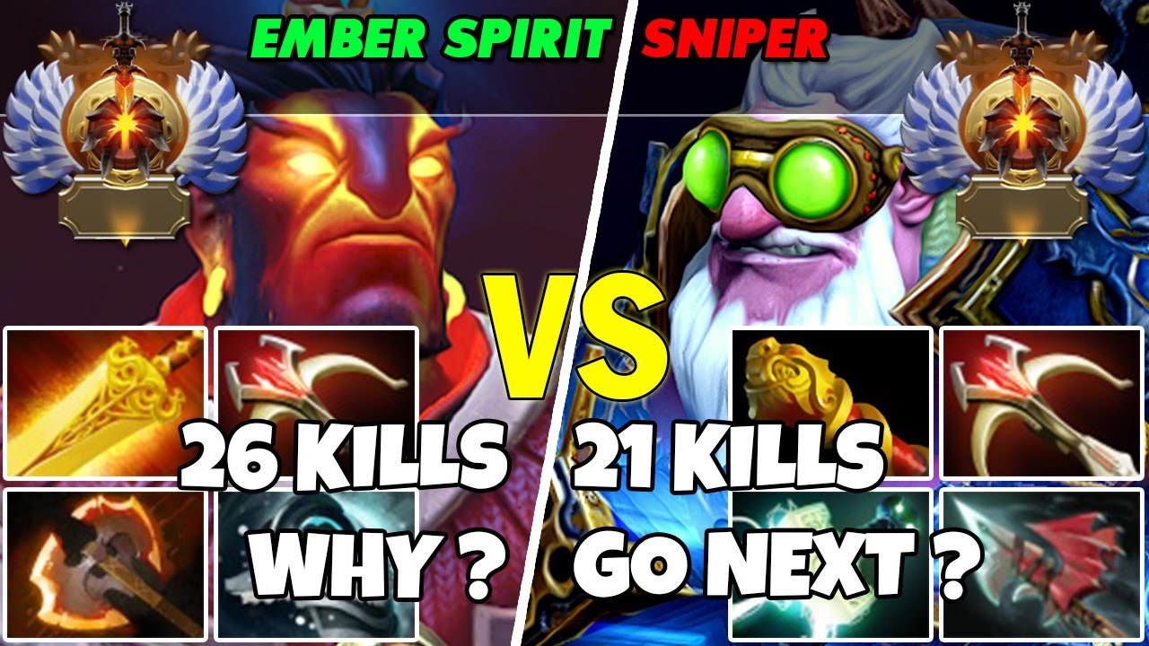 EMBER SPIRIT (Mid) vs SNIPER (Mid) - Epic Battle Of Immortal Rank Dota ...