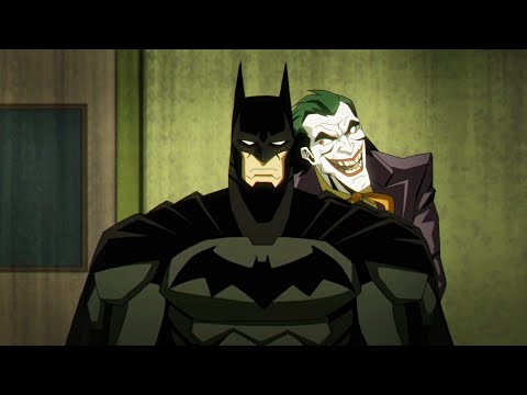 Coringa falando com o Batman que o Superman irá se transformar em outra pessoa e o mundo vai queimar