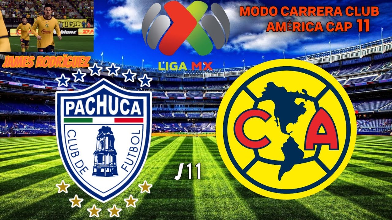 Pachuca 0-2 América MODO CARRERA CLUB AMÉRICA J11 LIGA MX CAP 11 - YouTube