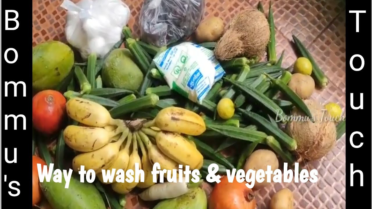 Fruits and vegetables - Sanitizing - YouTube